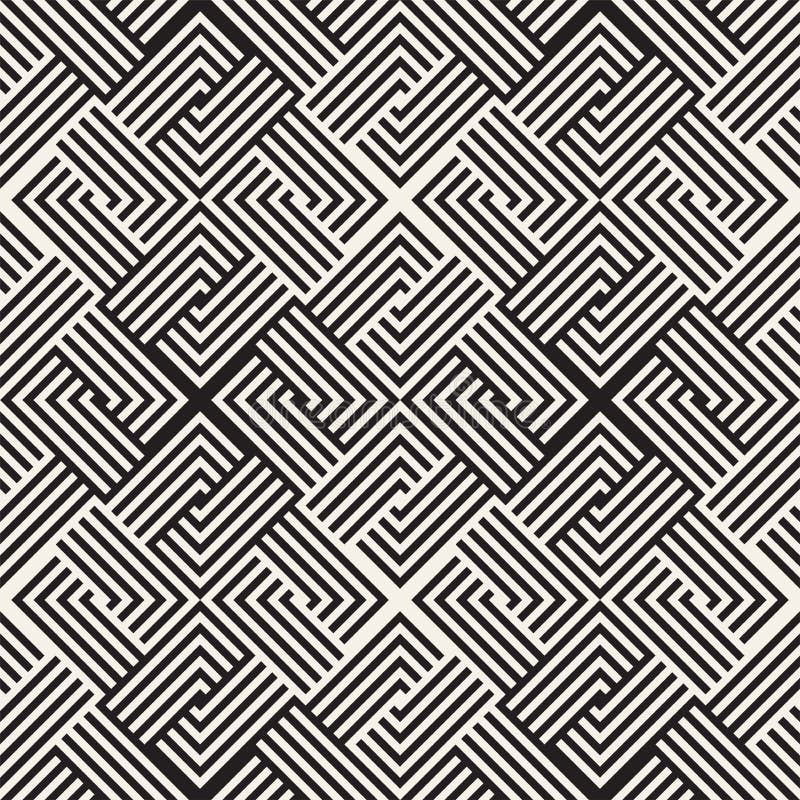 Seamless Vector Pattern. Abstract Geometric Background. Elegant Stripes ...