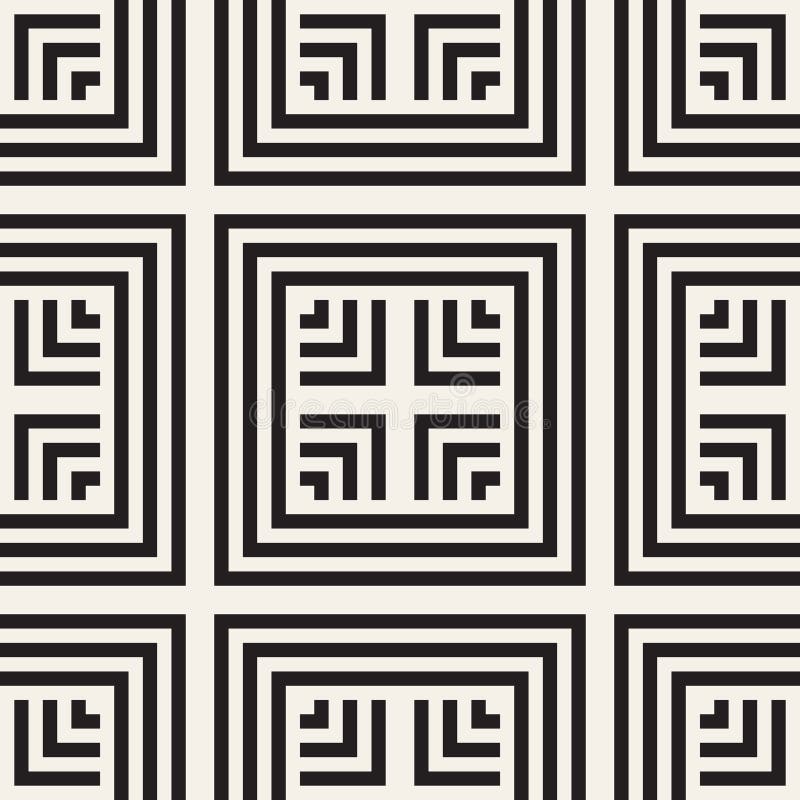 Seamless Vector Pattern. Abstract Geometric Background. Linear Grid ...