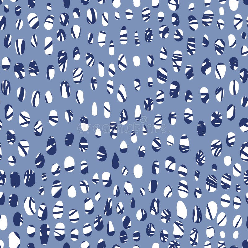 Seamless Vector Pattern Abstract Pebble Like Shapes in for Textile ...