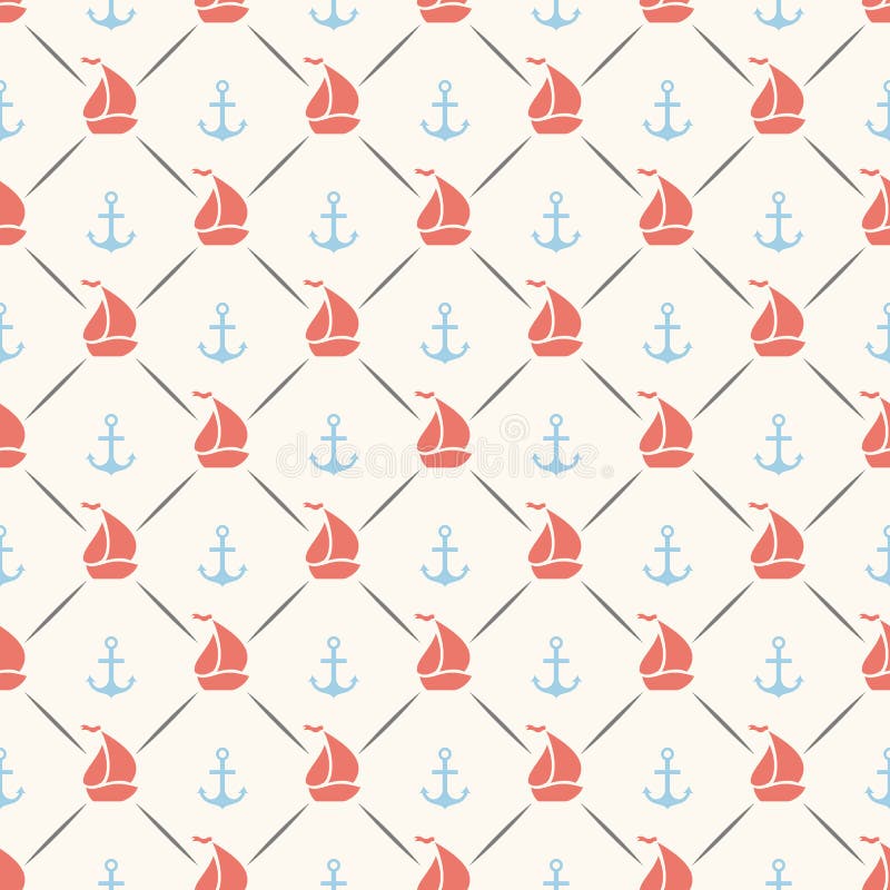 Anchor Wallpaper Red And Blue