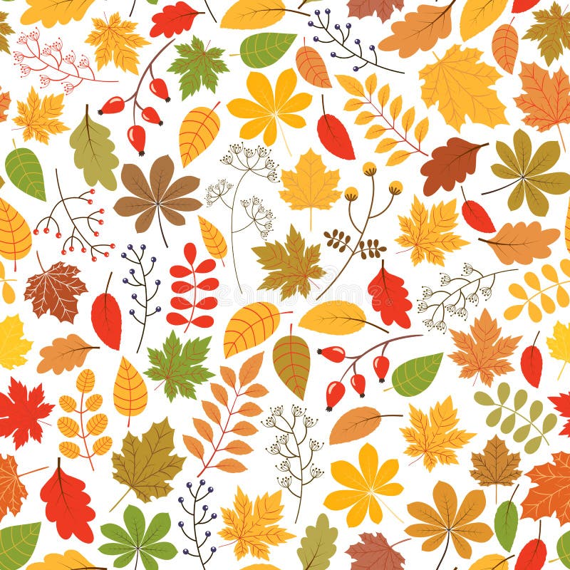 Autumn Set of Design Elements and Cartoon Animals Stock Vector ...