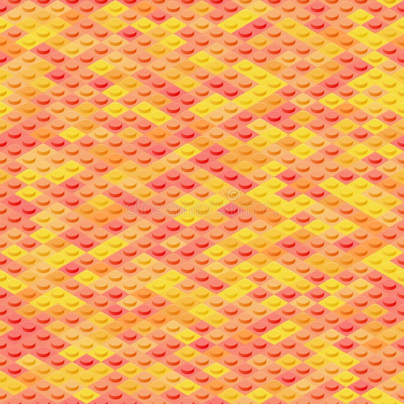 Seamless Pattern or Background of Interlocking Plastic Bricks ...