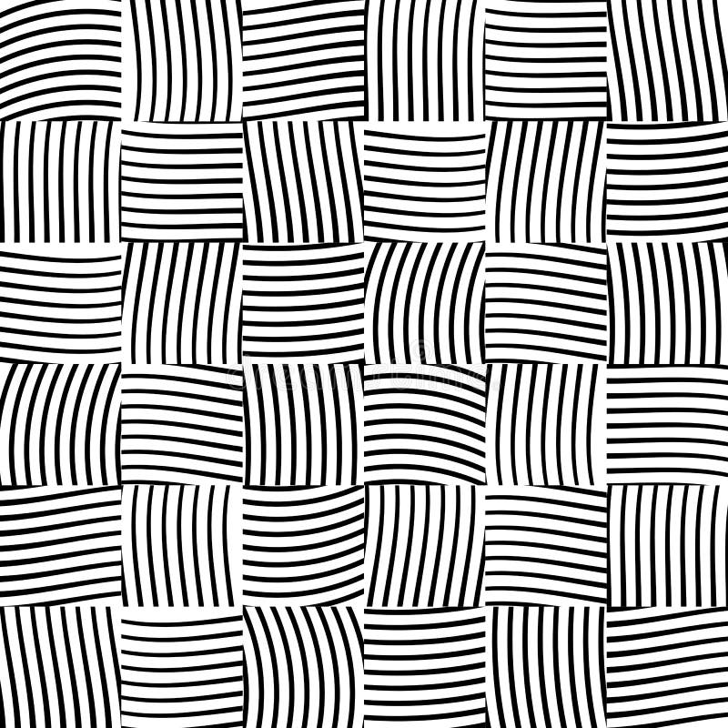 Vector Seamless Pattern Of Interwoven Lines Stock Vector - Illustration ...