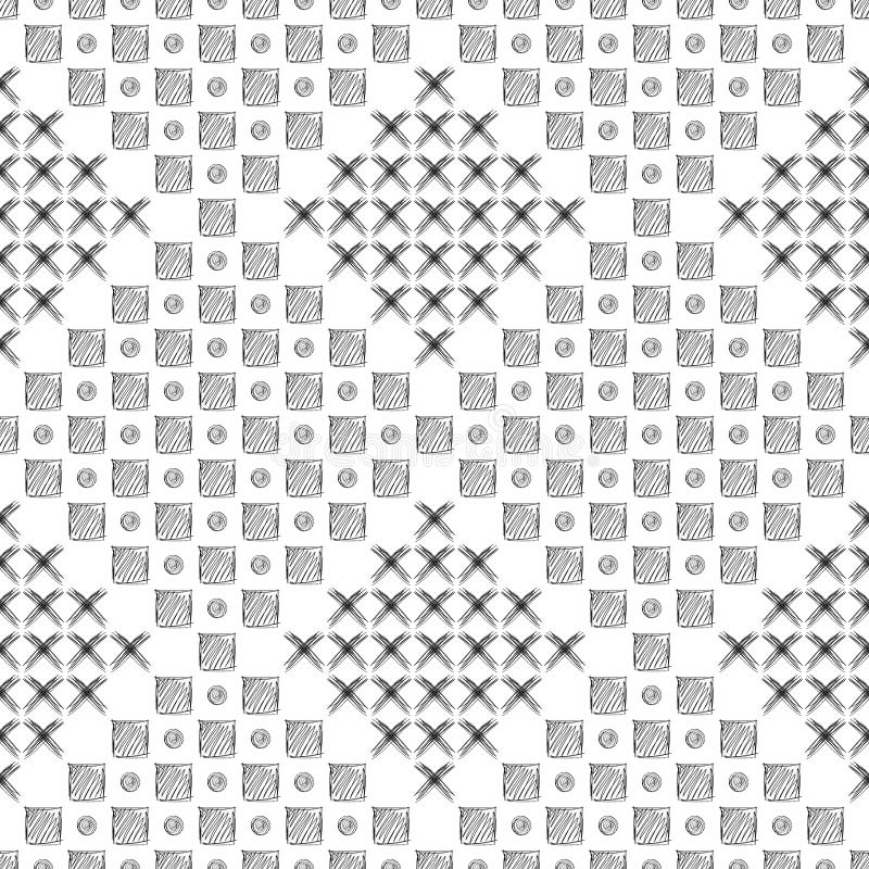 Seamless Doodle Dots Cross Pattern Stock Illustrations – 202 Seamless ...