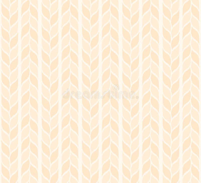 Beige Tone Braids in Vector Seamless Pattern Stock Vector ...