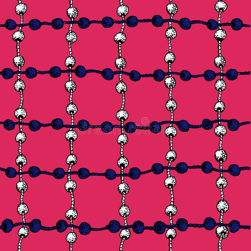 Seamless Vector Pattern with Christmas Beads Stock Vector ...