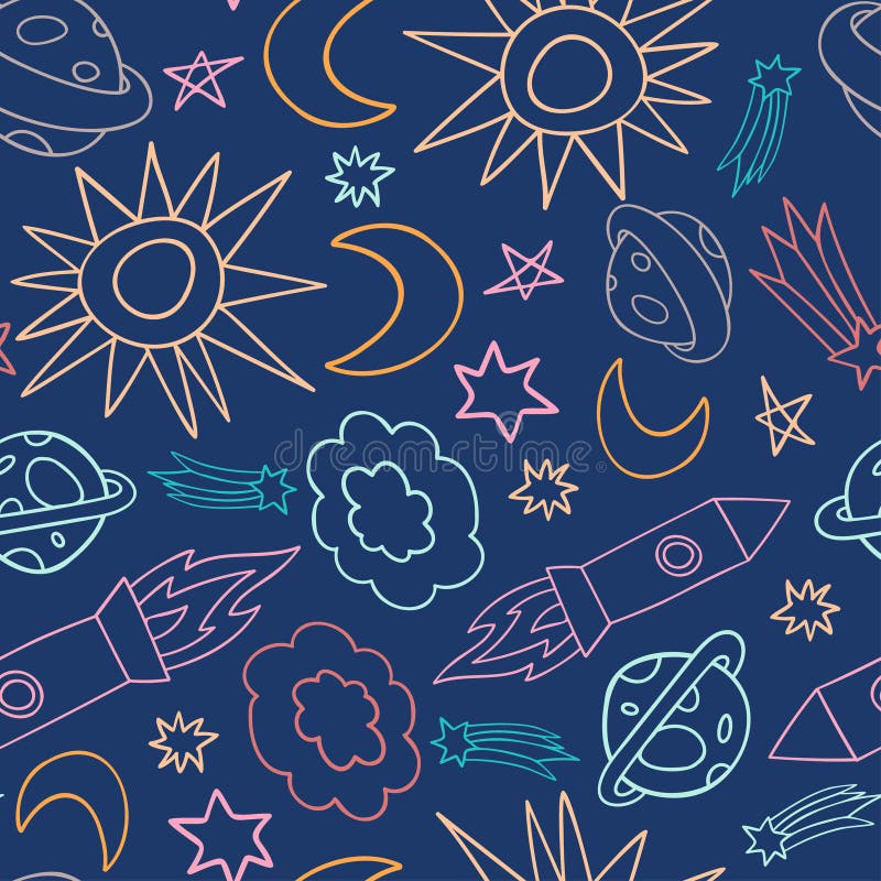 Pastel Outer Space Wallpaper Stock Illustrations – 580 Pastel Outer ...