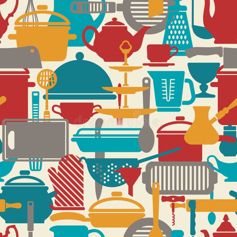 Kitchen Tools Wallpaper Stock Illustrations – 1,778 Kitchen Tools ...