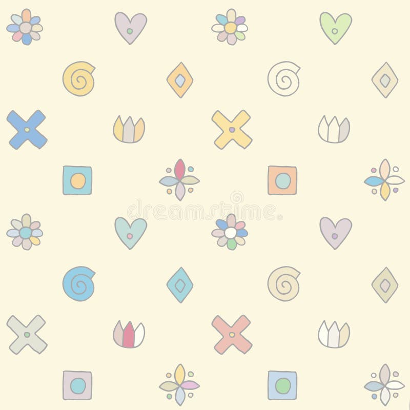 Seamless Doodle Dots Cross Pattern Stock Illustrations – 367 Seamless ...