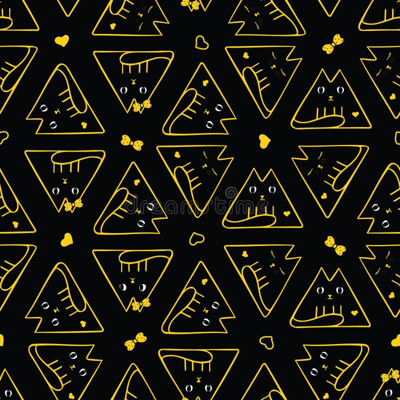 Triangular Cats Stock Illustrations – 78 Triangular Cats Stock ...