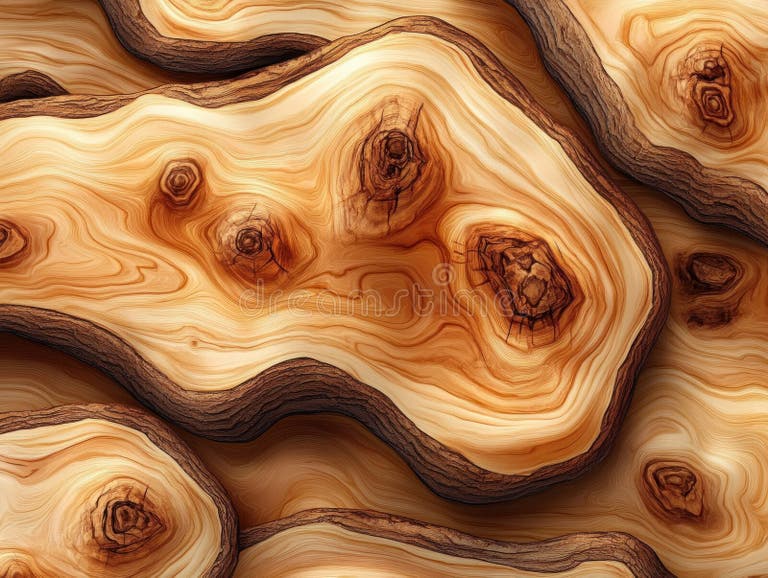 A Seamless Vector Pattern Depicting Woodgrain Textures Stock Image ...