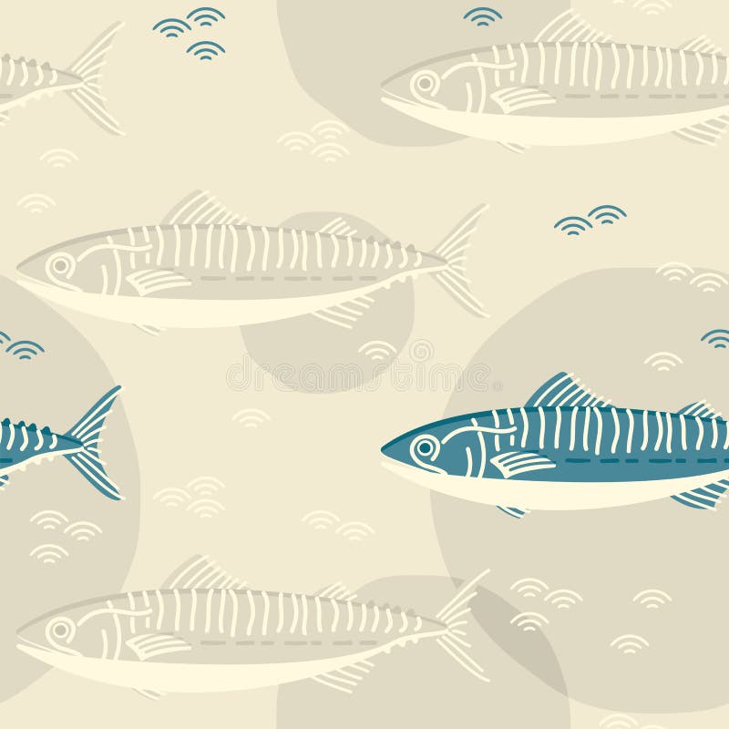 Mackerel Fish. Vector Illustration Decorative Design Stock Vector ...