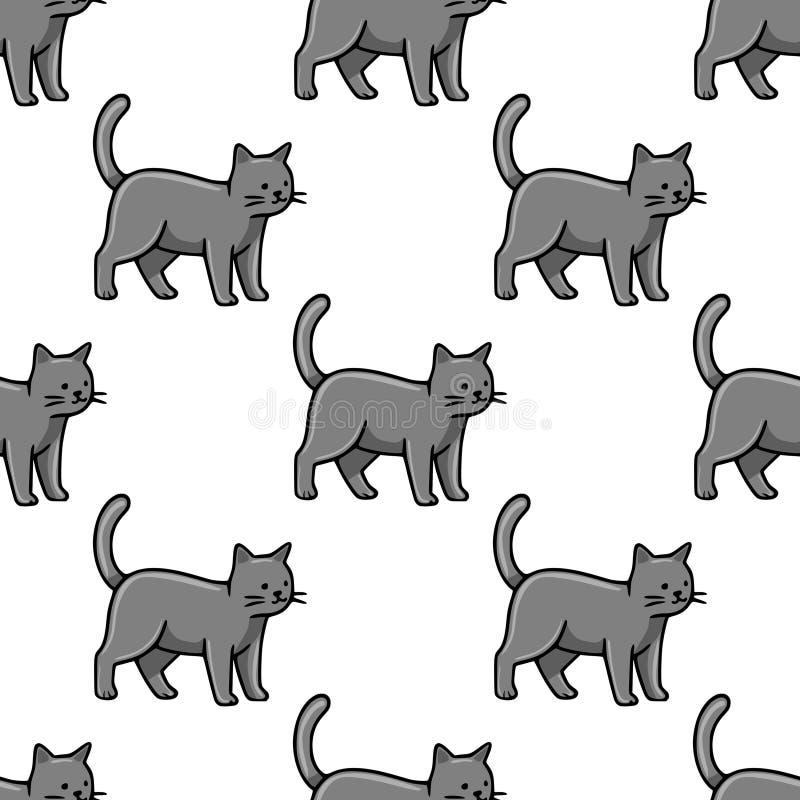 Cartoon Grey Cats Stock Illustrations – 3,641 Cartoon Grey Cats Stock ...
