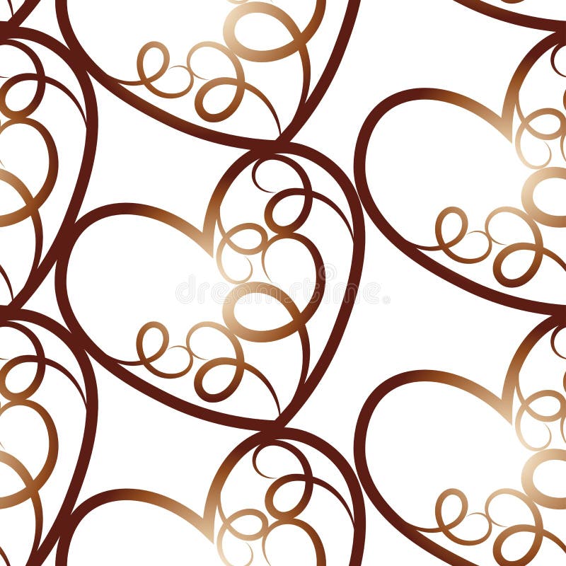 A Seamless Vector Pattern Featuring Repeating Hearts. this Romantic ...