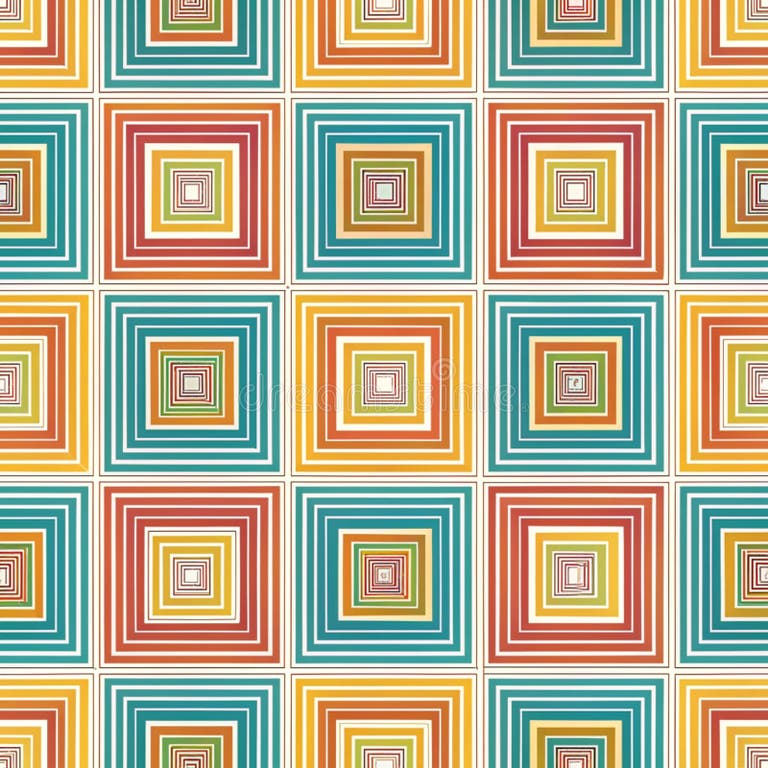 Vector Seamless Pattern of Repeating Striped Squares for Modern and Stylish Design Projects ...