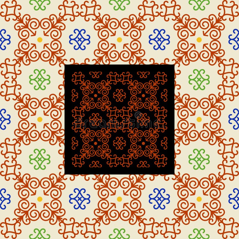 Seamless Vector Pattern in Folk Style Slovakia Stock Vector ...