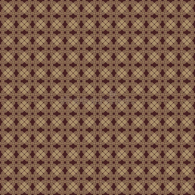 Seamless Vector Pattern with Golden Octagons Stock Vector ...