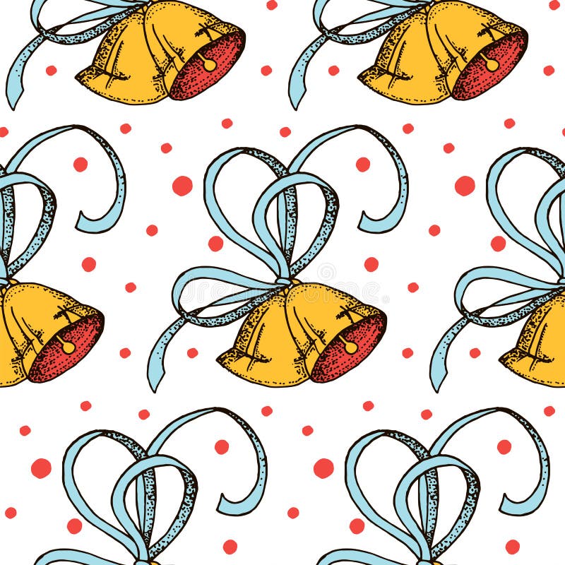 Bells with ribbons stock vector. Illustration of christmas - 1223577