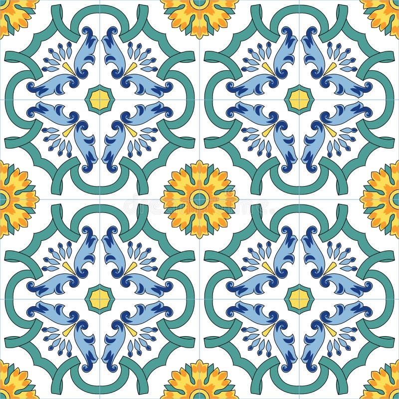 Southern Tile Pattern Stock Illustrations – 370 Southern Tile Pattern ...