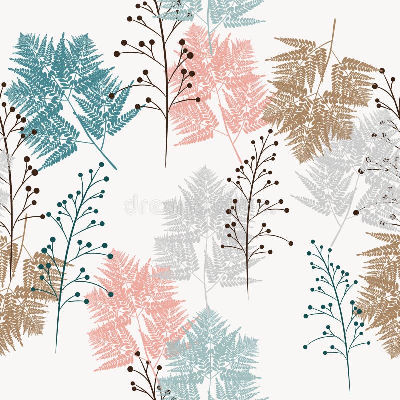 Seamless Fern Leaf Vector Stock Illustrations – 6,486 Seamless Fern ...