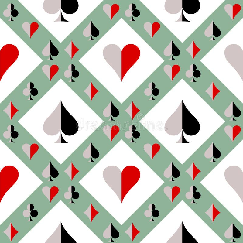 Card Suit Repeating Pattern Stock Illustrations – 296 Card Suit ...