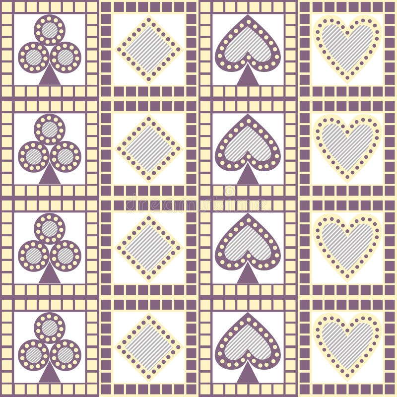 Repeating Playing Card Pattern Stock Illustrations – 147 Repeating ...