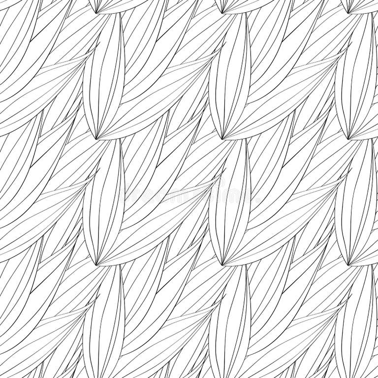 Seamless Vector Pattern of Interwoven Leaves. Stock Vector ...