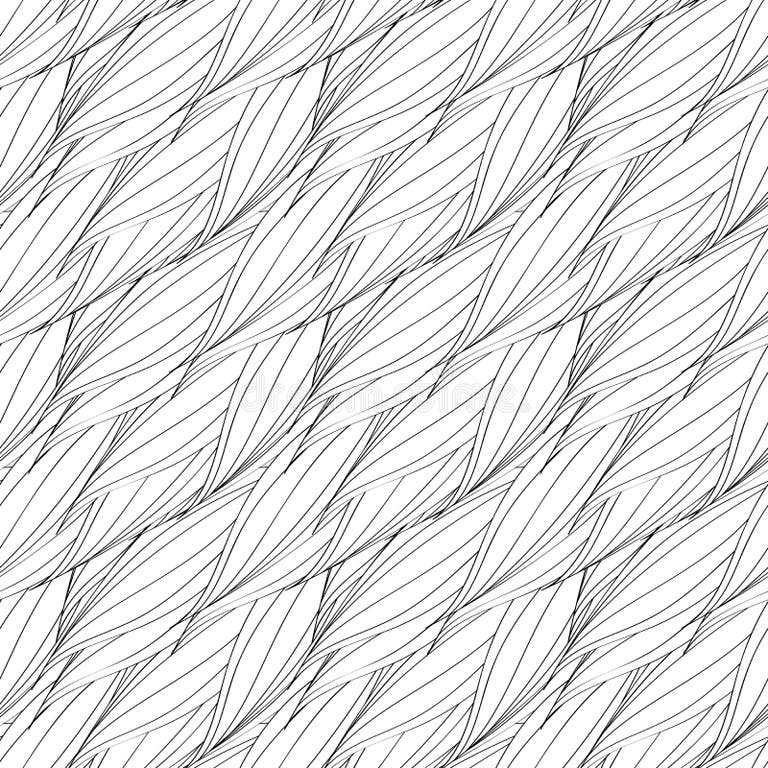 Seamless Vector Pattern of Interwoven Leaves. Stock Vector ...