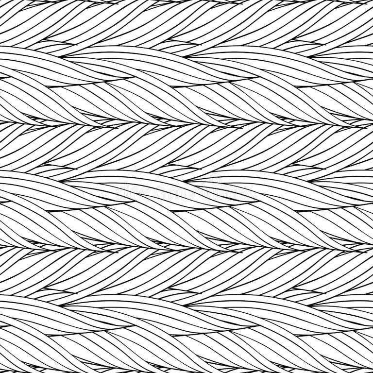 Seamless Vector Pattern of Interwoven Leaves. Stock Vector ...