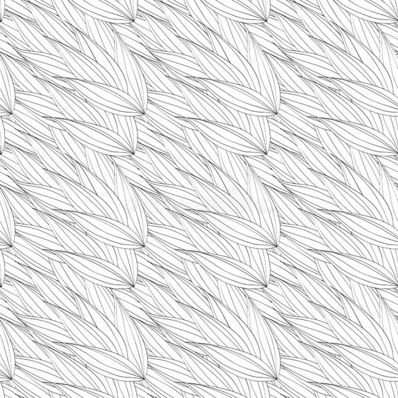 Seamless Vector Pattern of Interwoven Leaves. Stock Vector ...