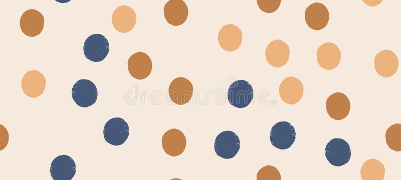 Seamless Vector Pattern with Irregular Crayon Dots and Splotches in a ...