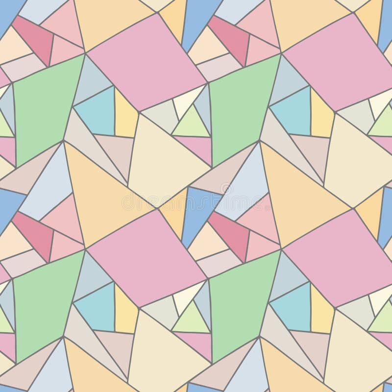 Seamless Vector Pattern, Lined Asymmetric Geometric Background with ...