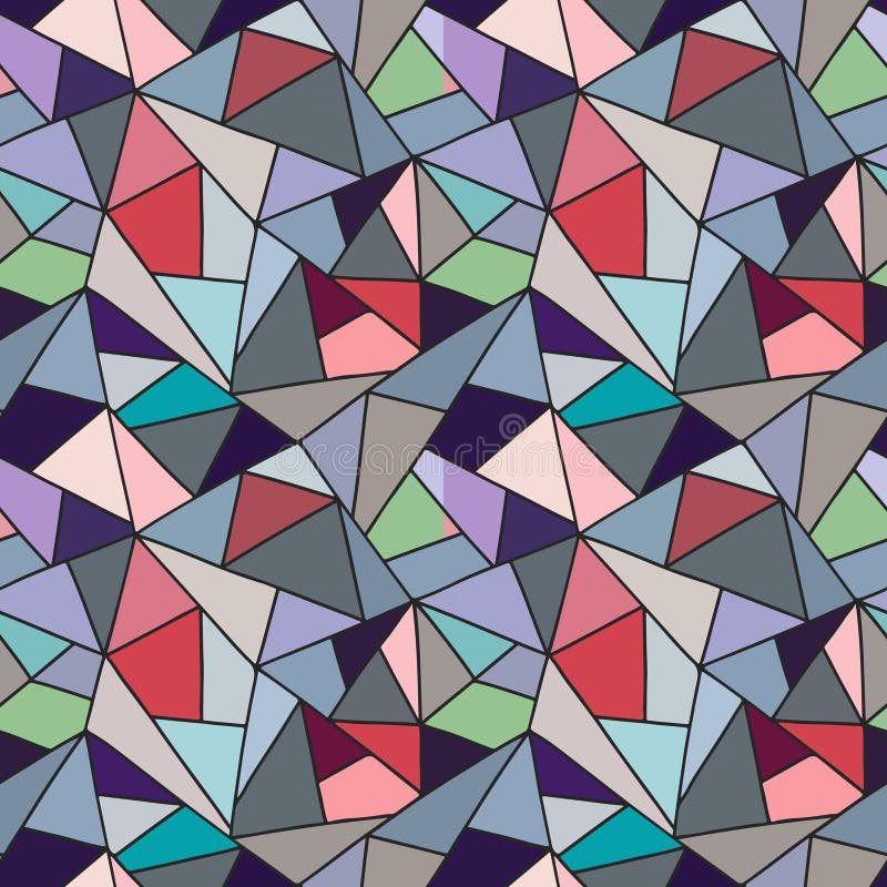 Seamless Vector Pattern, Lined Asymmetric Geometric Background with ... Seamless Vector Pattern, Lined Asymmetric Geometric Background with ...