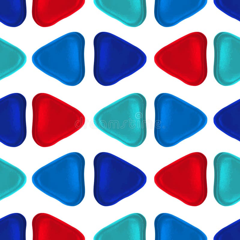 Seamless Vector Pattern Made Up of Geometric Shapes Clay. Stock Vector ...