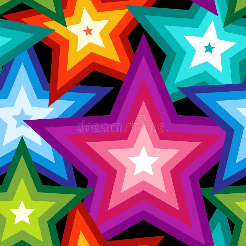 Seamless Striped Geometric Pattern Stock Vector - Illustration of ...