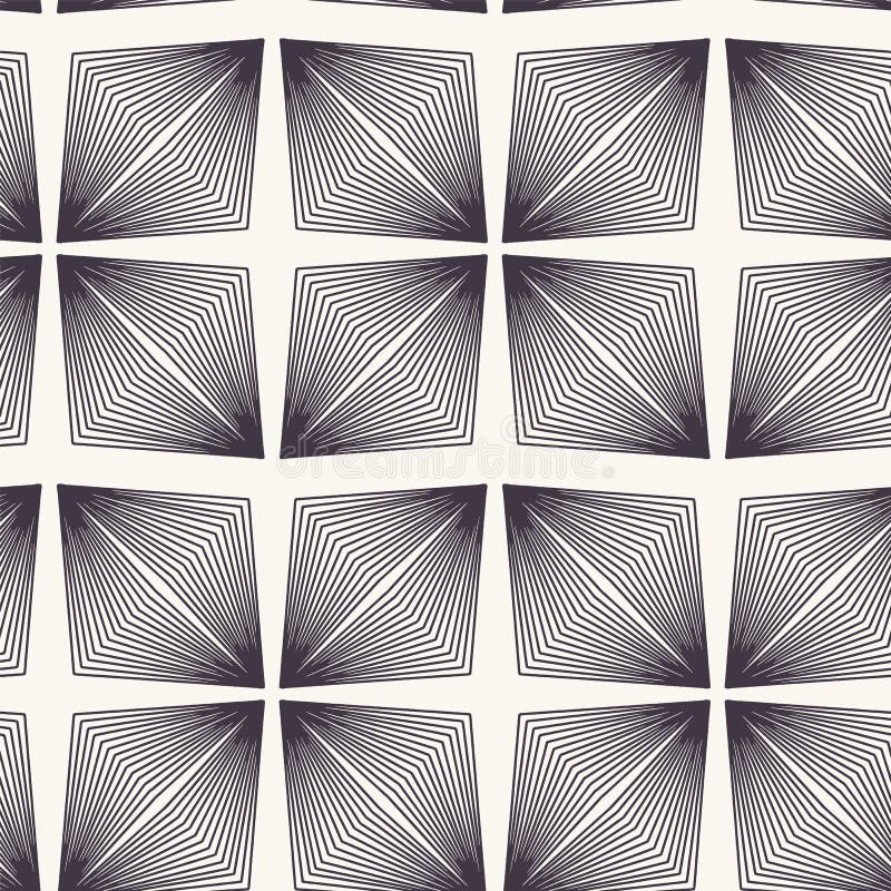 Seamless Vector Pattern. Modern Geometric Hand Drawn Linear Diamond ...