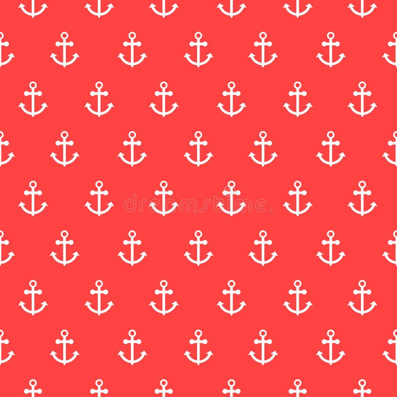 Red Nautical Anchor Clip Art