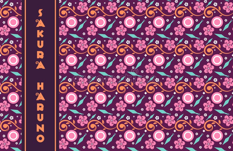 Seamless Vector Pattern, with Ninja Concept Stock Vector - Illustration ...