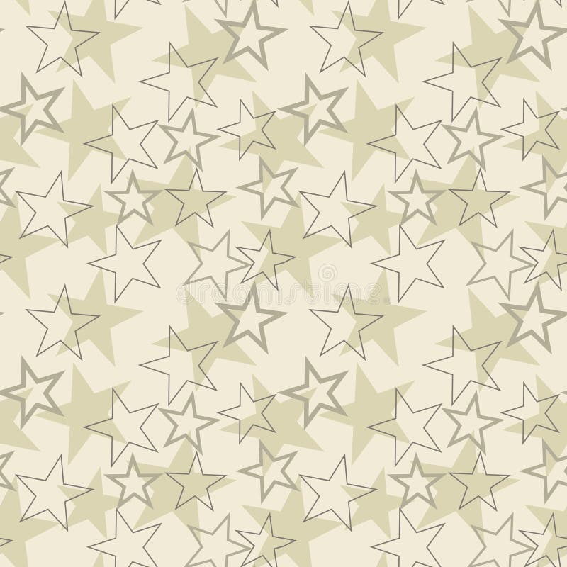 Seamless Vector Pattern of Overlapping Star Shapes, Decorative Design ...