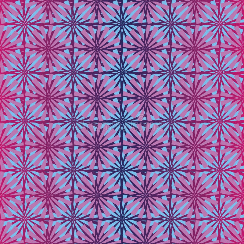 Seamless Geometric Pattern with Stars Stock Vector - Illustration of ...