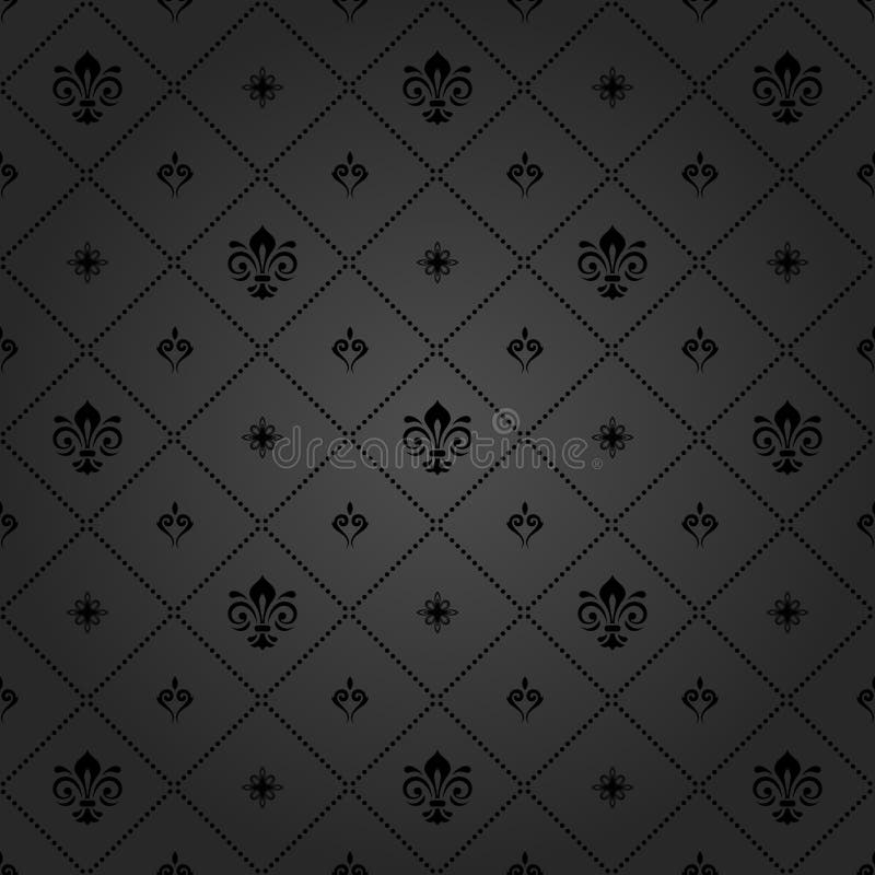 Seamless Vector Pattern with Royal Lily Stock Vector - Illustration of ...