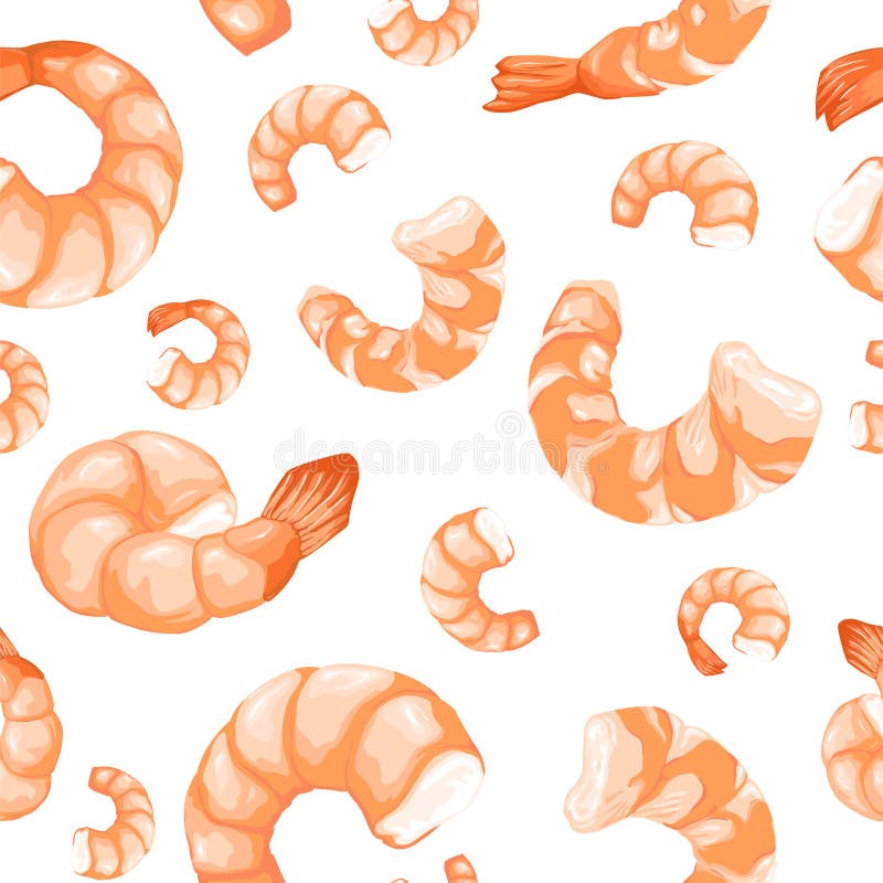 Shrimp Icon. Boiled Prawn in Shell on a White Background Stock ...