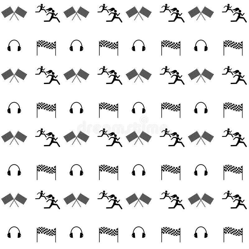 Seamless Vector Pattern. Sports Competition and Stock Vector ...