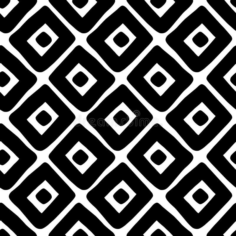 Seamless Vector Pattern with Square Graphic Elements Arranged in Grid ...