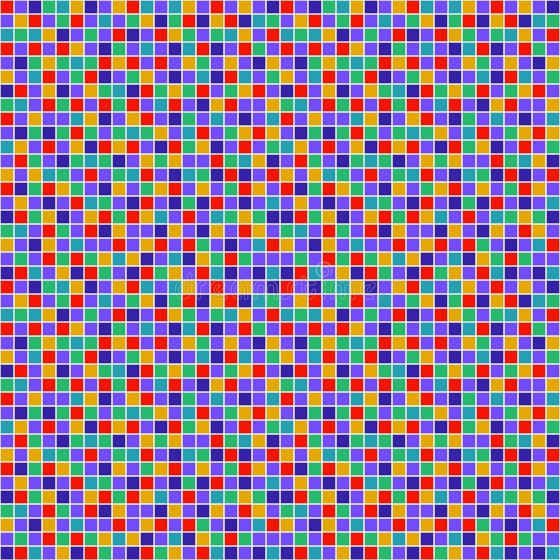 Seamless Vector Pattern with Squares. Simple Checkered Graphic Design ...