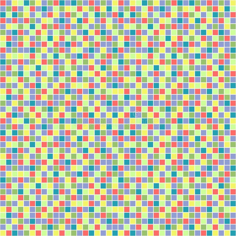 Seamless Vector Pattern with Squares. Simple Checkered Graphic Design ...