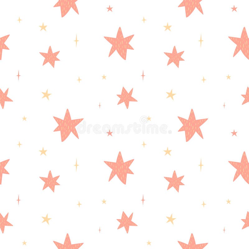 Seamless Vector Pattern with Stars for Background, Wallpaper, Printing ...