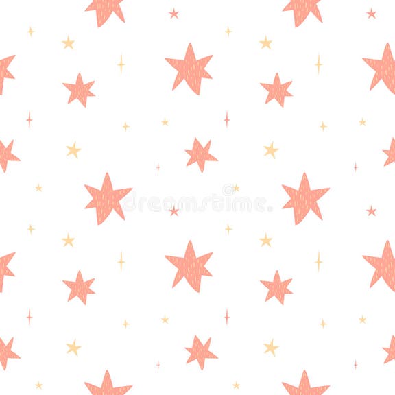 Seamless Vector Pattern with Stars for Background, Wallpaper, Printing ...
