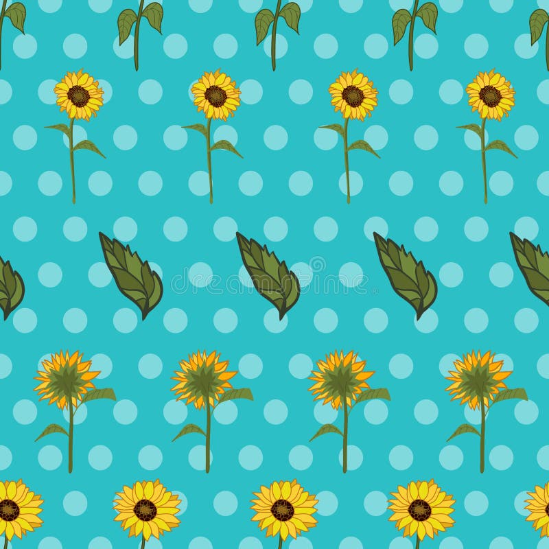 Turquoise Sunflower Stock Illustrations – 188 Turquoise Sunflower Stock ...
