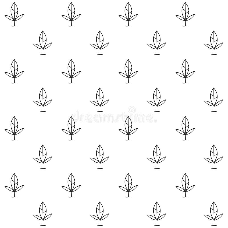 Seamless Vector Pattern. Symmetrical Background with Hand Drawn ...